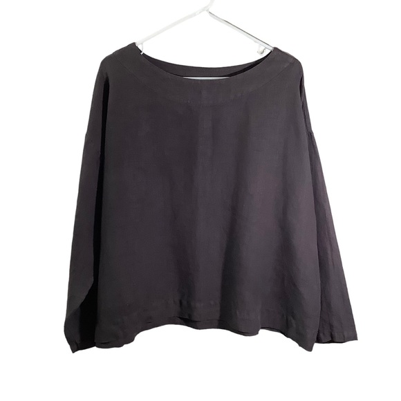 bryn Walker | Tops | Bryn Walker Linen Long Sleeve Lagenlook Blouse ...